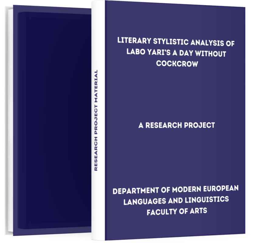 Literary Stylistic Analysis of Labo Yari’s a Day without Cockcrow