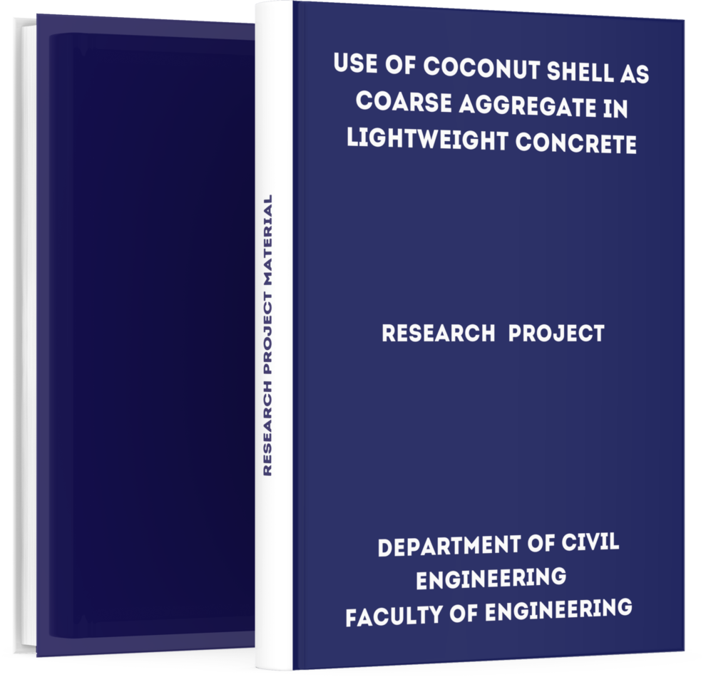 Use of Coconut Shell as Coarse Aggregate in Lightweight Concrete