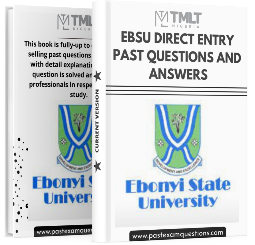 EBSU Direct Entry Past Questions Answers PDF Download EBSU Direct Entry Past Questions Answers PDF Download