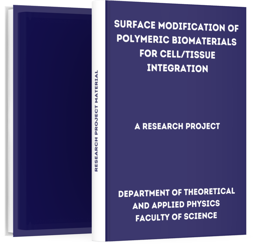 Surface Modification of Polymeric Biomaterials for Cell/Tissue Integration